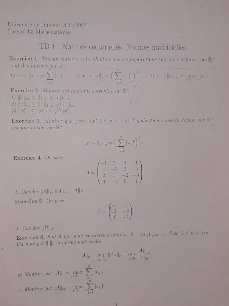 TD - Calcul Scientifique | PDF