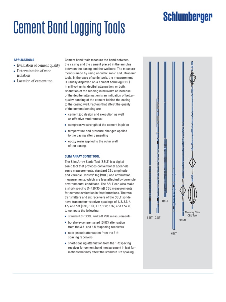 Cement Bond Logging Tools | PDF