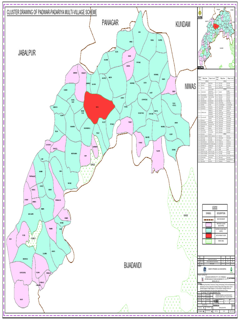 2.cluster Map Villagewise - PADWAR-PADARIYA - 16.09.23 | PDF