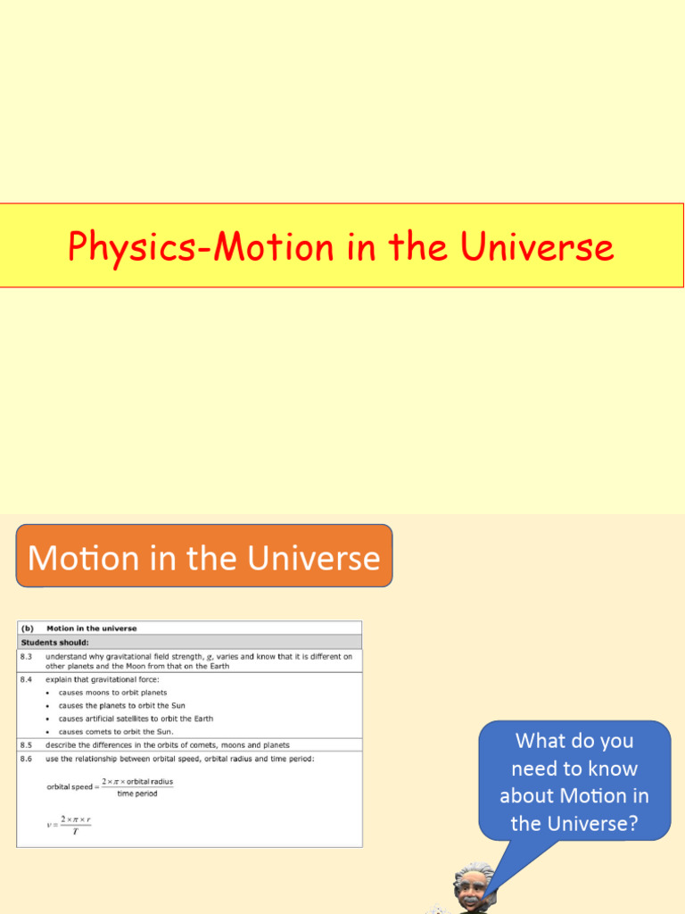 Gravitational Motion in the Universe | PDF | Orbit | Weight