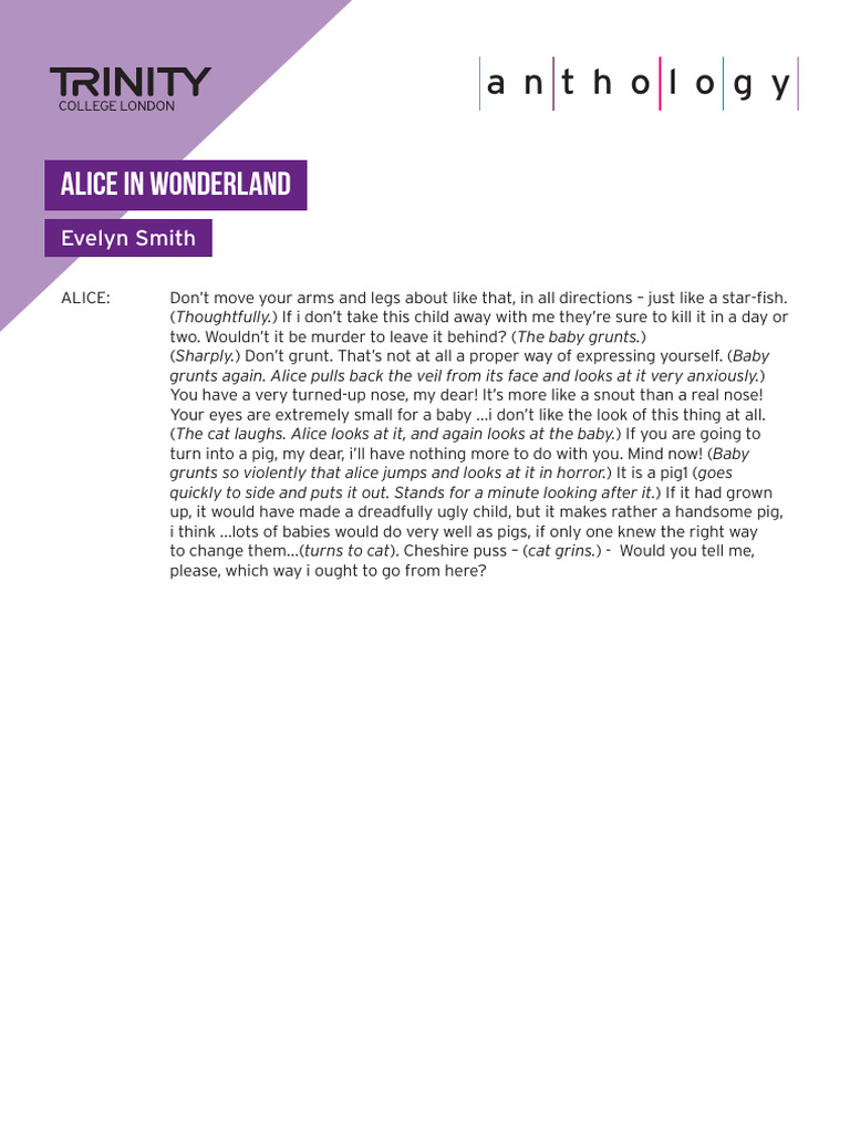FouMon Alice in Wonderland (Extract 2) | PDF