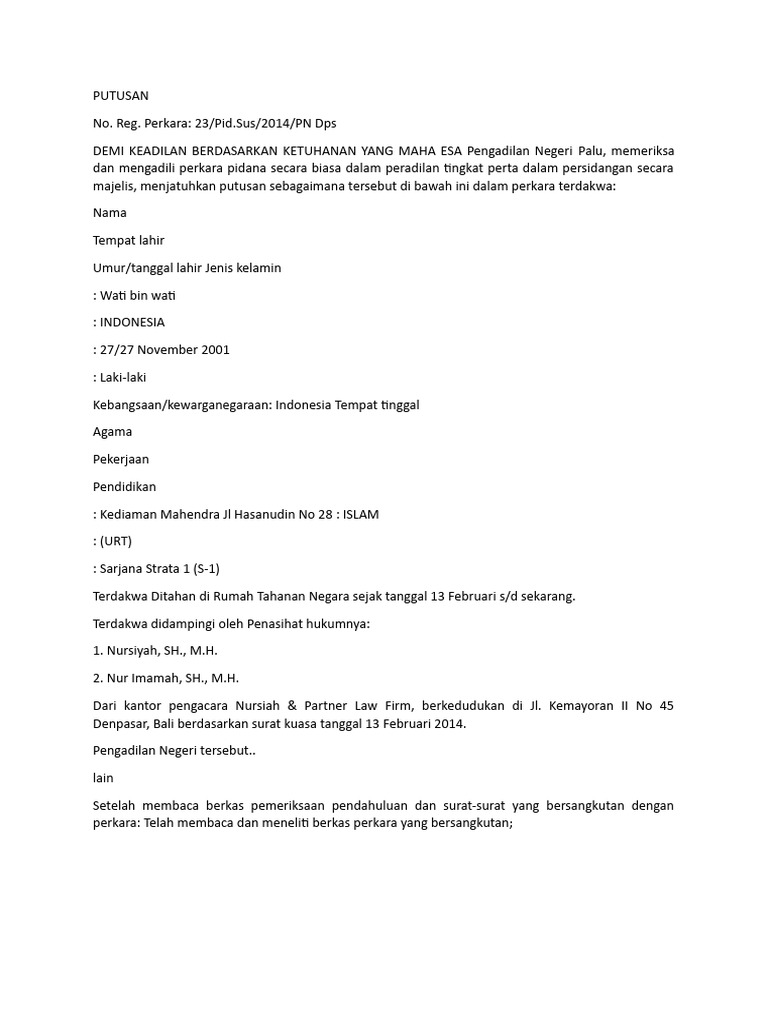 Putusan Akhir-1 | PDF | Politik | Ilmu Sosial