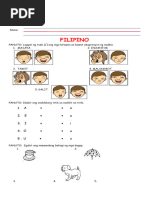 3rd Quarter Kindergarten Exam 2025 | PDF