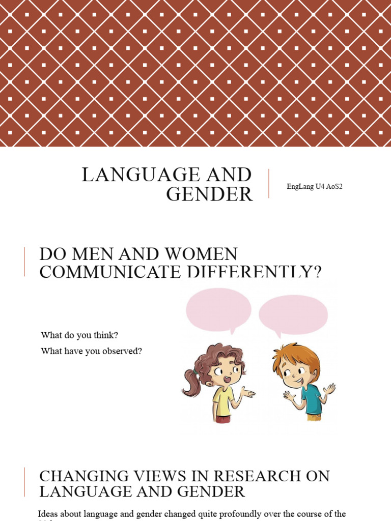 Language and Gender | PDF | Linguistics | Communication