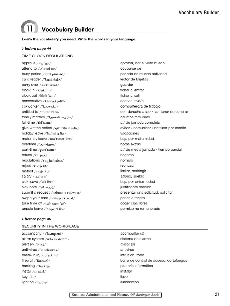 Vocabulario en Administración y Finanzas | PDF | Software antivirus ...