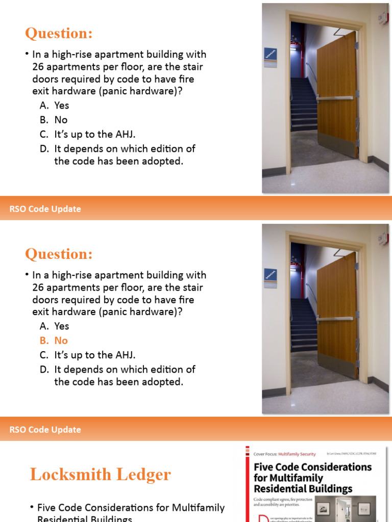 Multifamily Code Considerations | PDF | Apartment | Stairs
