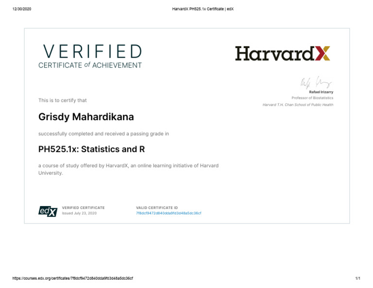 HarvardX Statistics and R | PDF