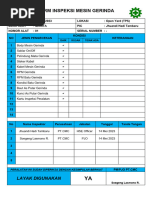 127 FORM Checklist Pemeriksaan Alat Dan Kelayakan Tools | PDF