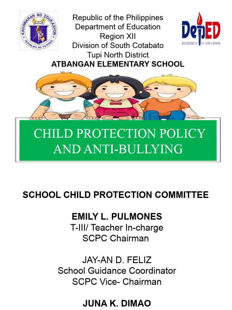 Child Protection Policy and Anti-Bullying | PDF | Self-Improvement