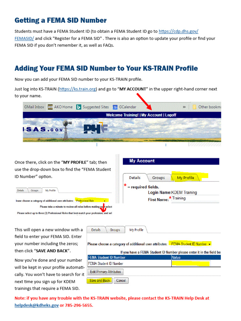 Adding FEMA SID Instructions (PDF) | PDF