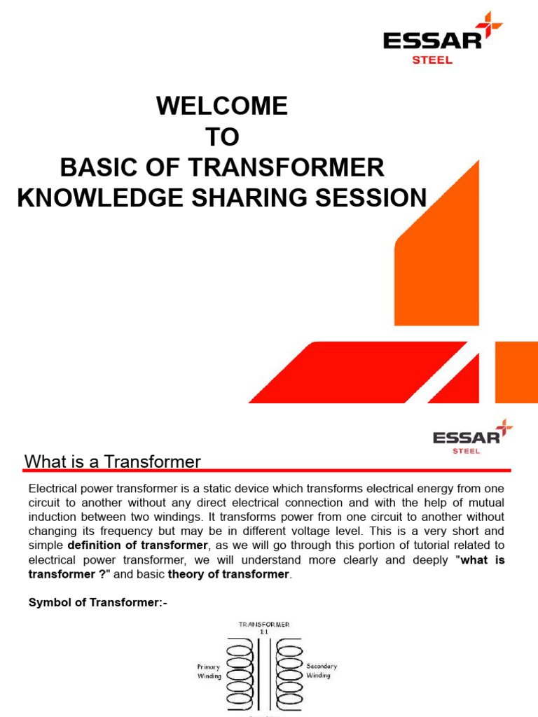 Basic of Transformer | PDF | Transformer | Electromagnetic Induction