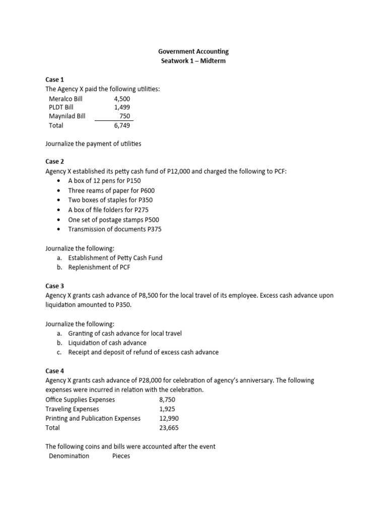 Seatwork 1 - Midterm | PDF