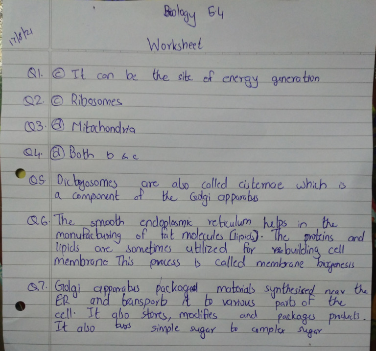 Patterns Biology Unit 5: Remote Learning Packet