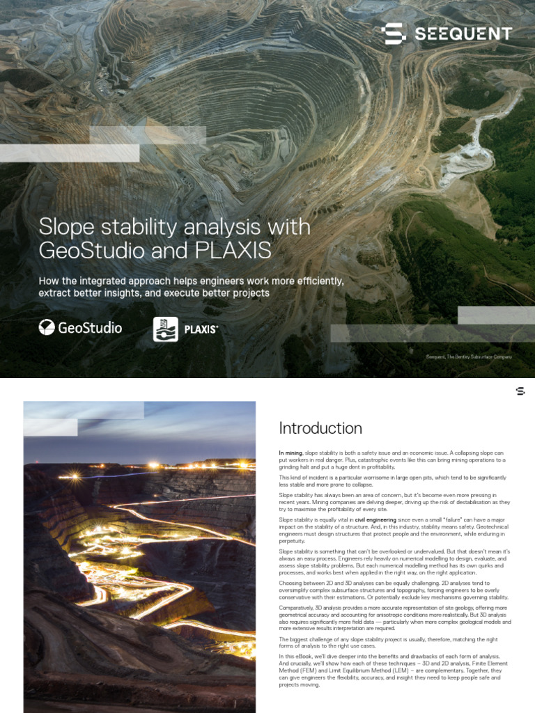 QUE-1858 PLAXIS GeoStudio Slope Stability Analysis Ebook A4 130923 VF ... QUE-1858 PLAXIS GeoStudio Slope Stability Analysis Ebook A4 130923 VF ...