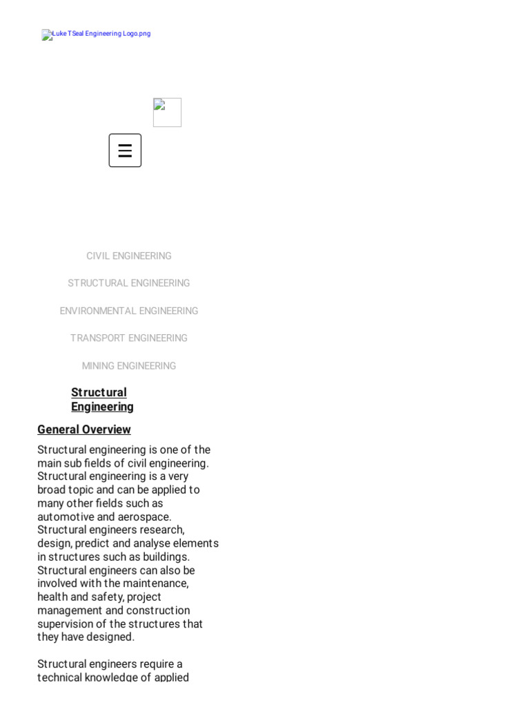 Structural Engineering - Engineeing First Principles | PDF ...