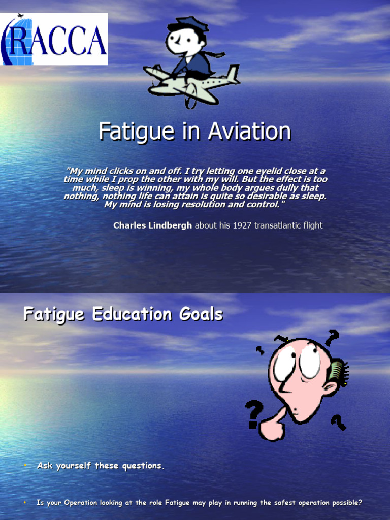 Fatigue in Aviation | PDF | Sleep | Shift Work