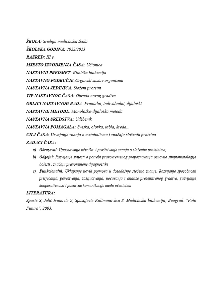 Slozeni Proteini | PDF