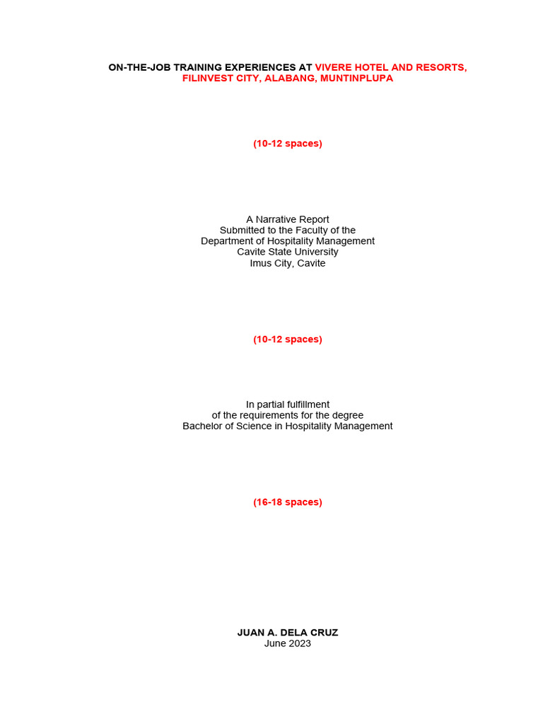 Preliminary Pages Format and Guide | PDF