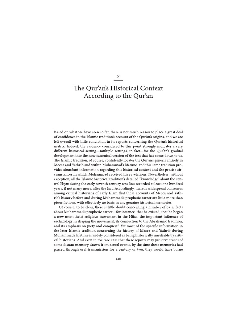 (Pert. 07) Stephen J. Shoemaker - The Quran's Historical Context ...