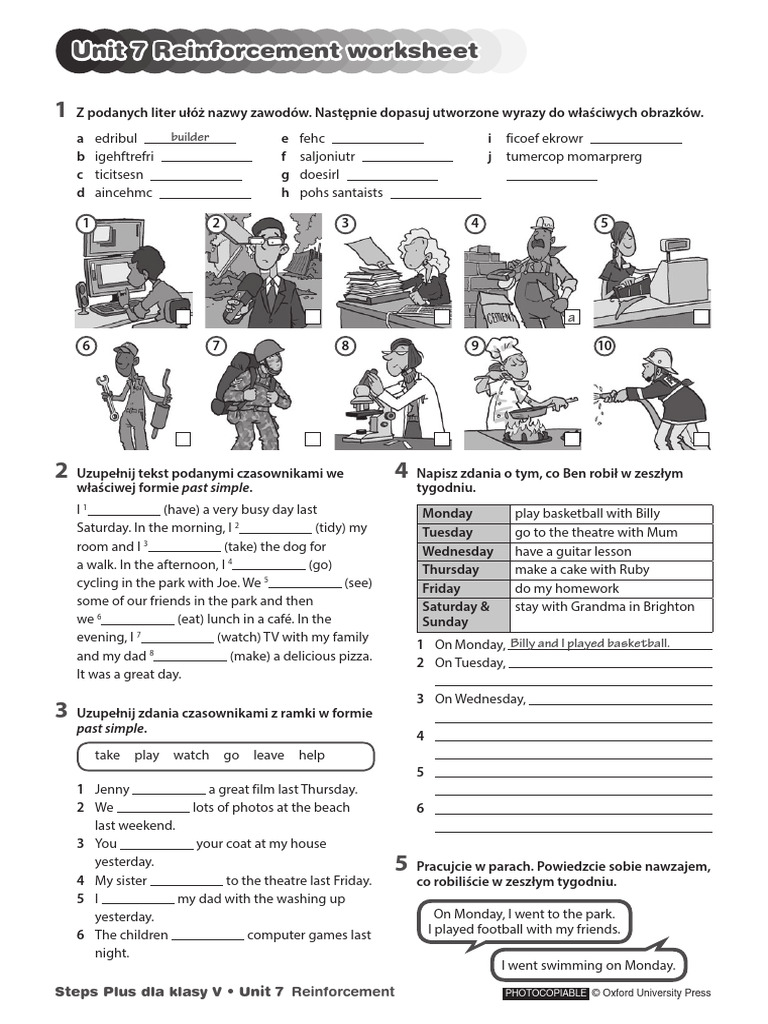 Steps Plus Dla Klasy V Reinforce&Ext7 | PDF