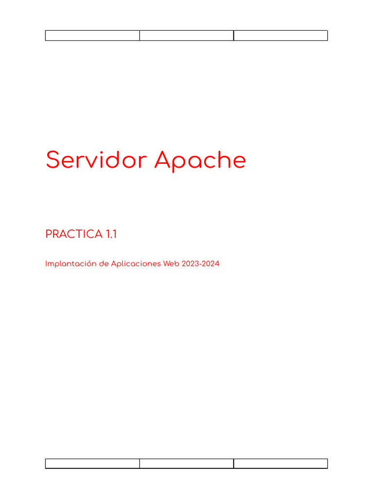 Configuración de Servidor Apache 2023-2024 | PDF | Red mundial | Internet y web
