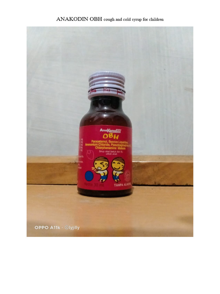 ANAKODIN OBH Cough and Cold Syrup For Children | PDF