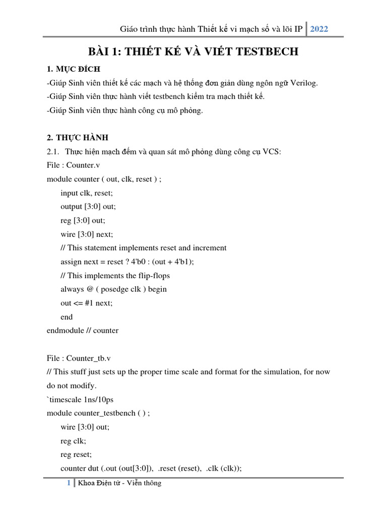 Tai Lieu Thuc Hanh Thiet Ke Vi Mach | PDF