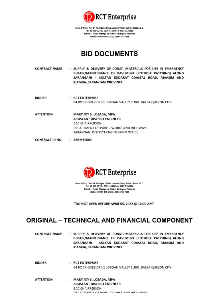 RCT Envelop Label | PDF