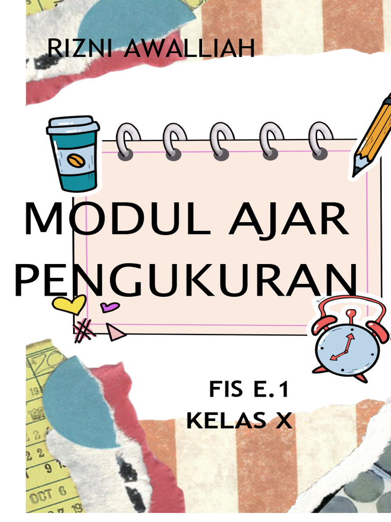 Blue Pink Cute Illustrated Daily Routine Book Cover | PDF