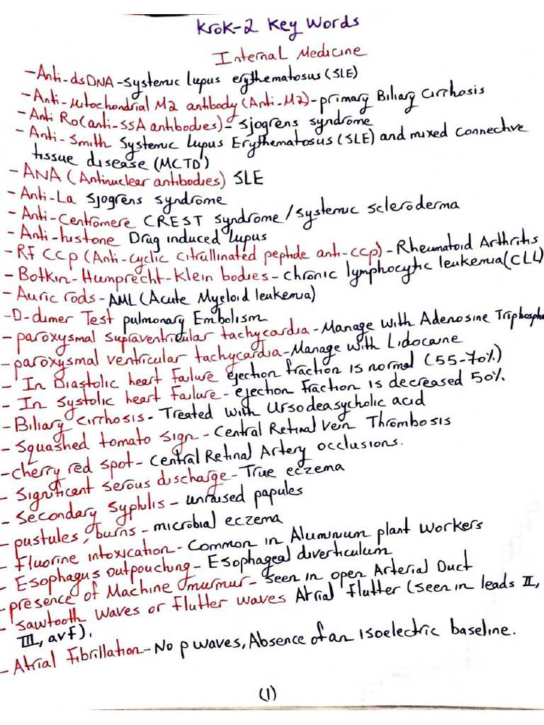 Key Points Krok2 | PDF