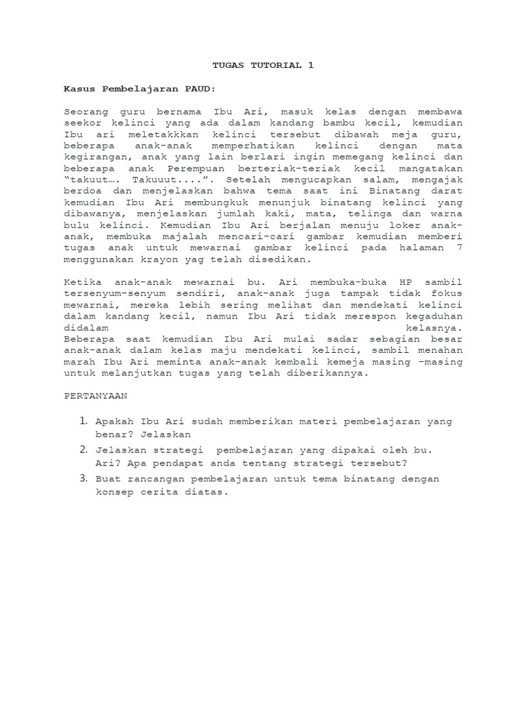 Tugas Tutorial 1 | PDF