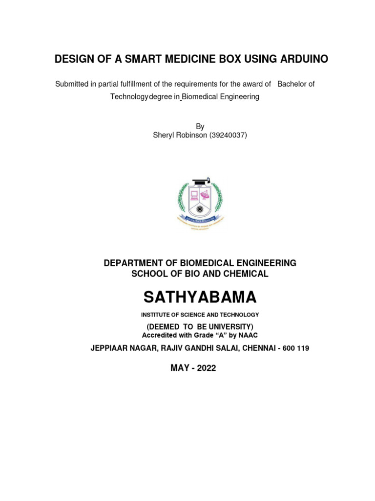 1923 B.tech Biomedical Batchno 19 | PDF | Arduino | Internet Of Things