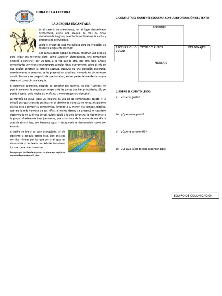 Leyenda de la Acequia Encantada | PDF