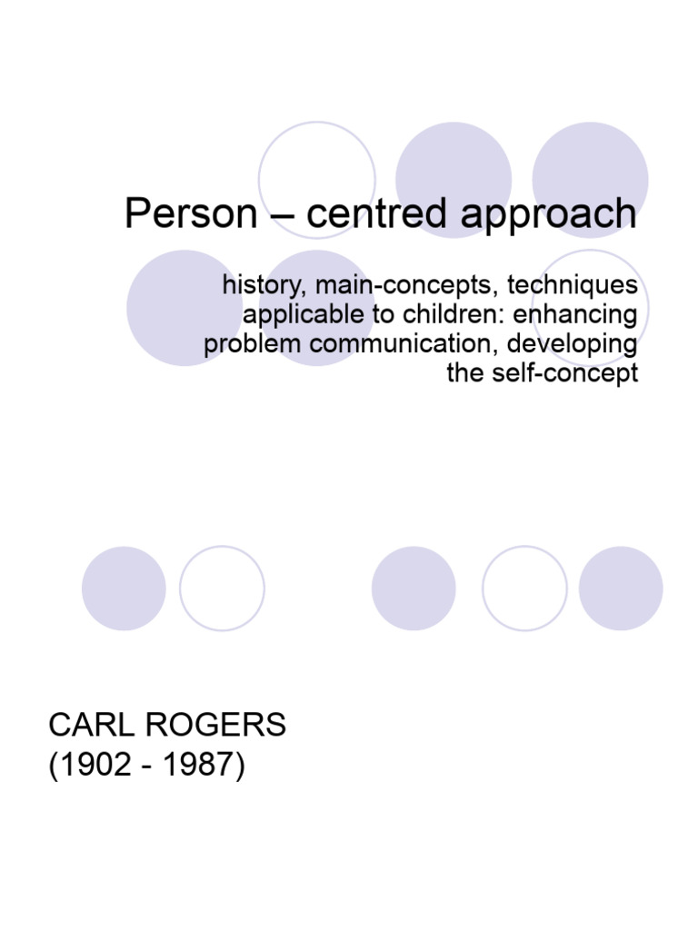 Person Centred Approach | PDF