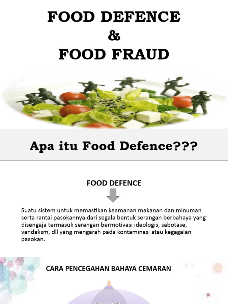 Presentation Food Defence & Food Fraud | PDF