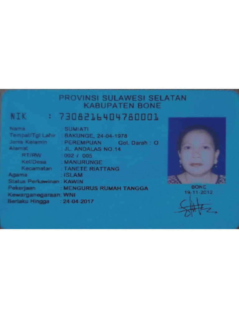 KTP Anak Pertama | PDF