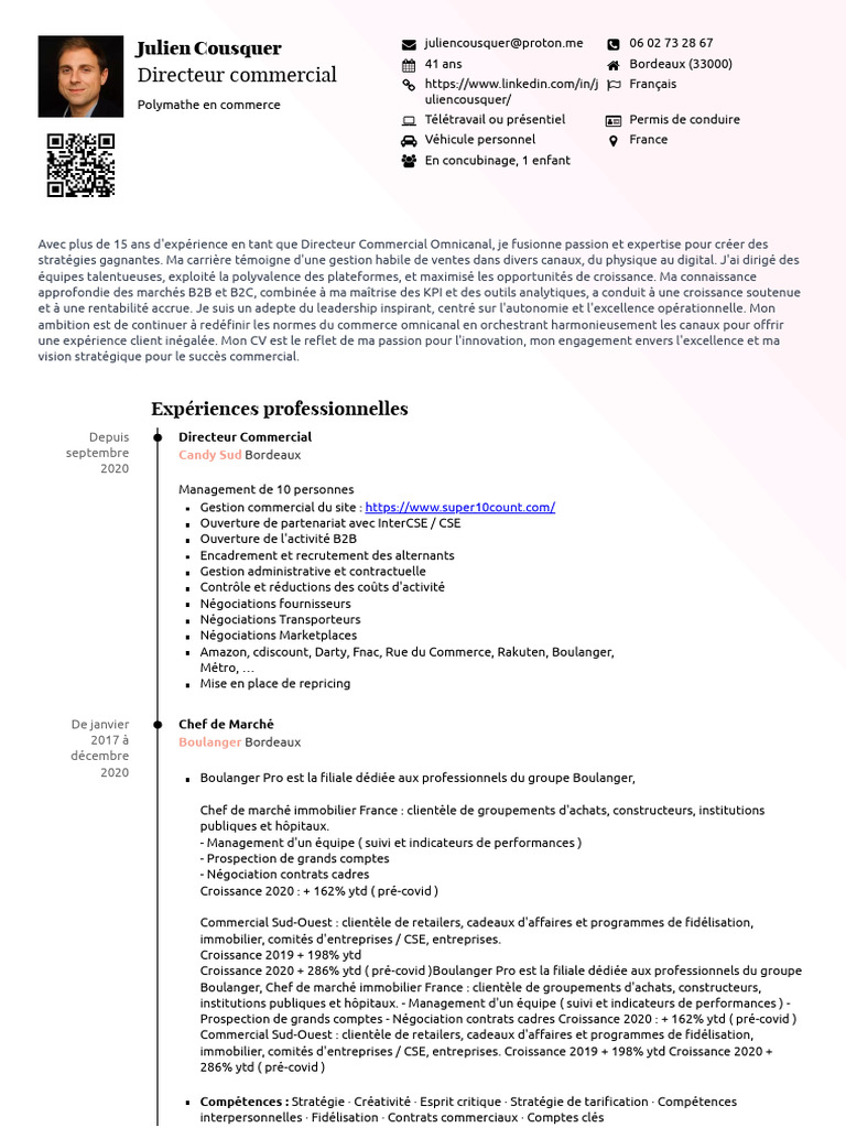 CV Julien Cousquer | PDF