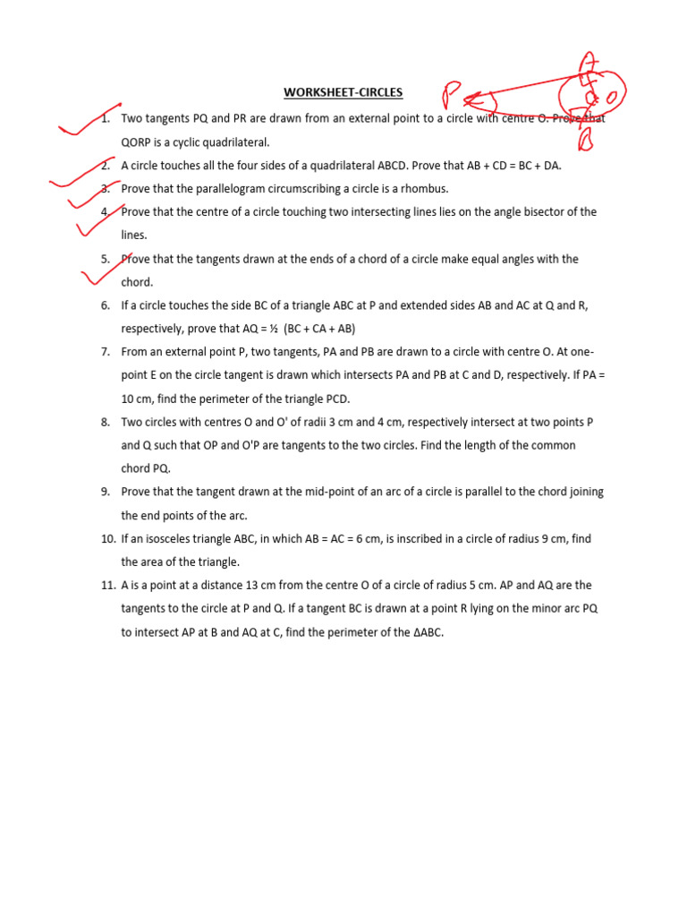 Worksheet Circles | PDF