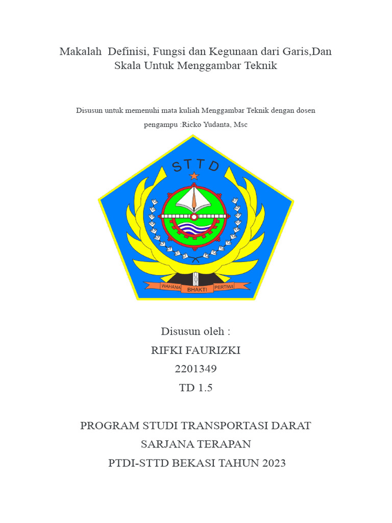 Definisi dan Fungsi Gambar Teknik | PDF