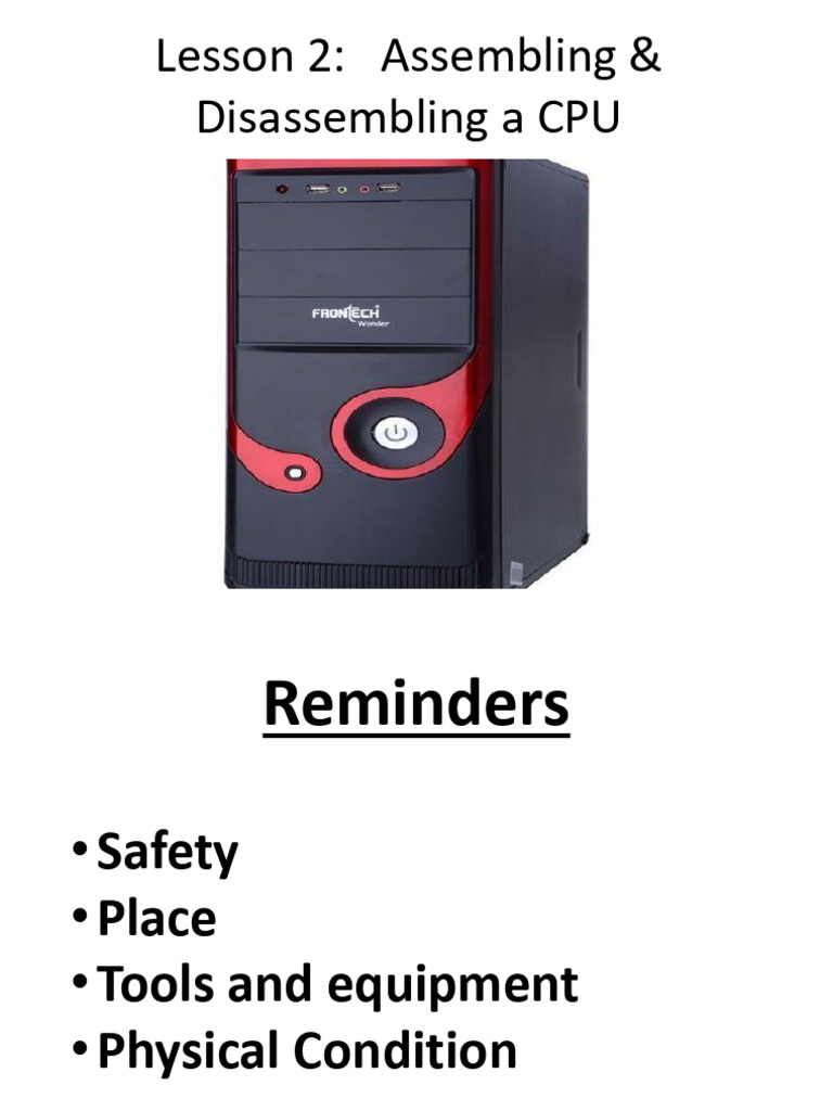 CPU Assembly and Disassembly Guide | PDF | Electrical Connector | Equipment