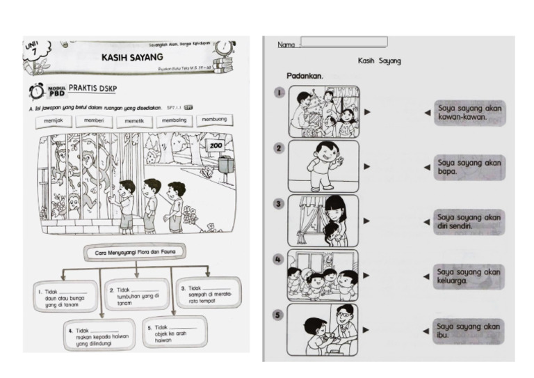 Latihan Abm Bab Kasih Sayang | PDF