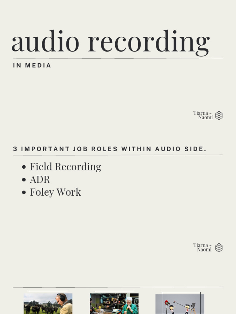 Audio Recording | PDF