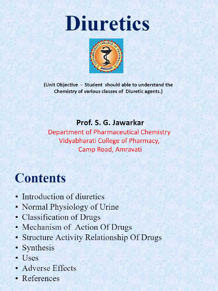 Diuretics | PDF
