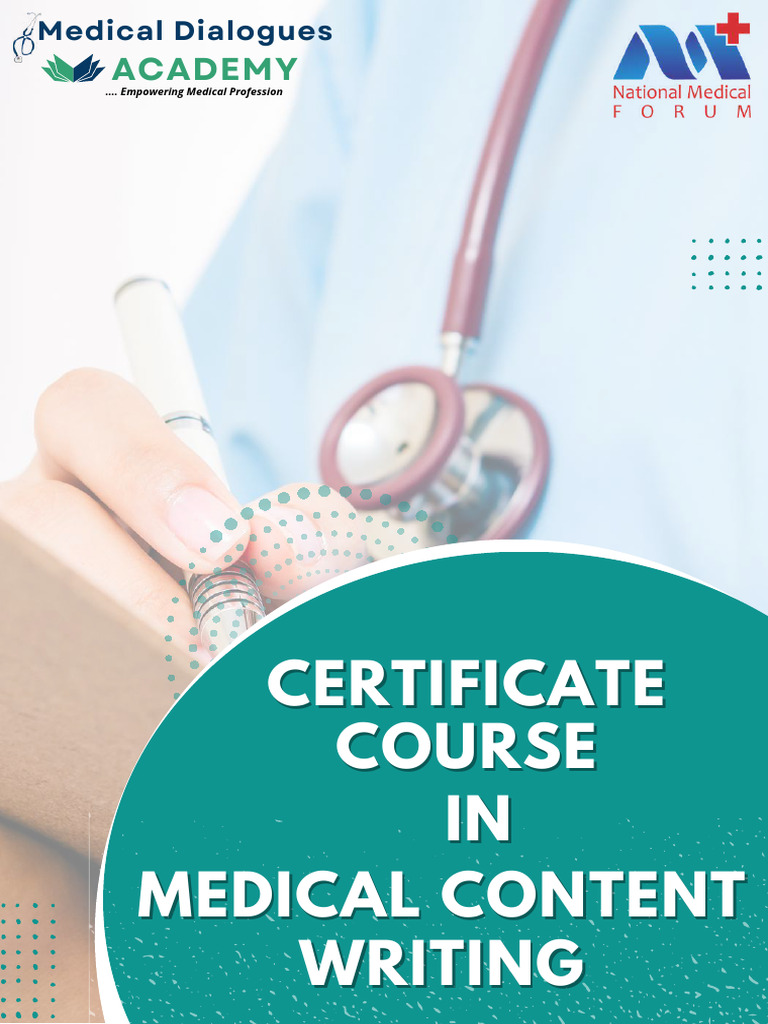Medical Content Writing Course Overview | PDF | Health Care | Medicine