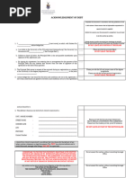 2025 AOD Form | PDF | Debt | Debtor