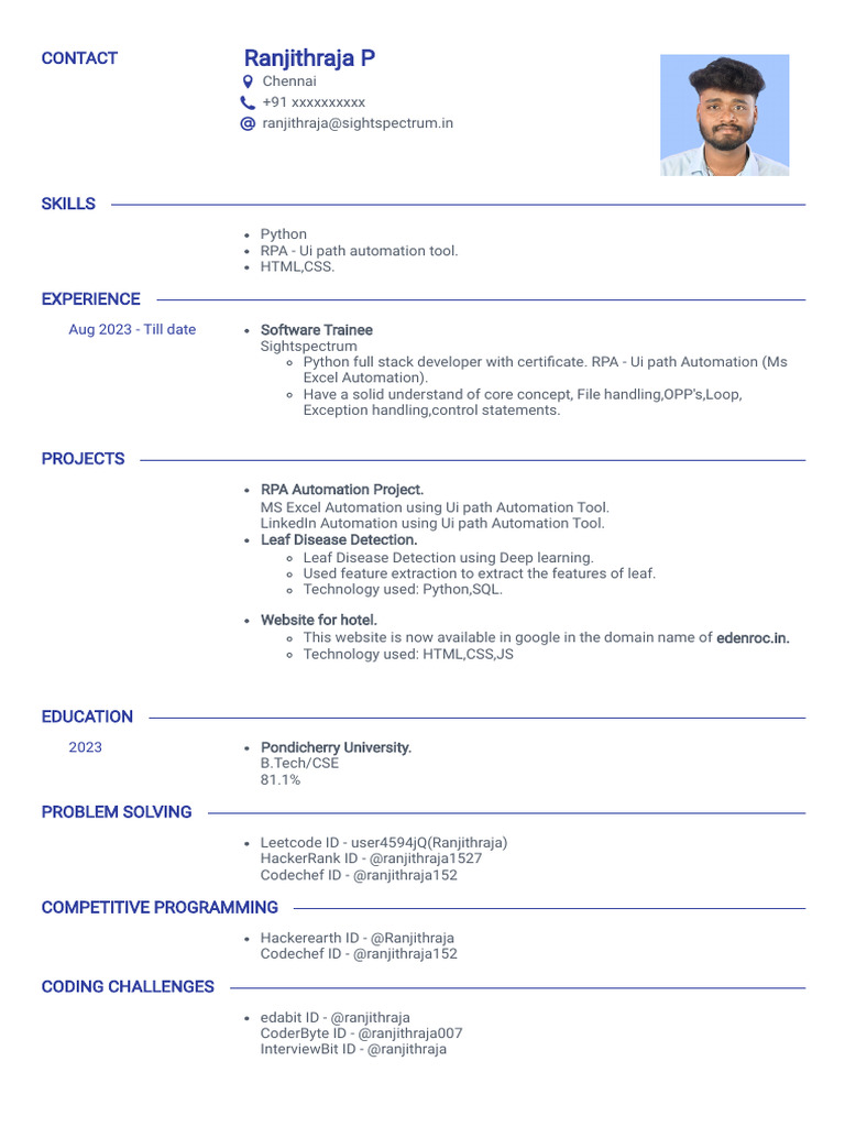 Python Full Stack Developer Resume | PDF | Computers