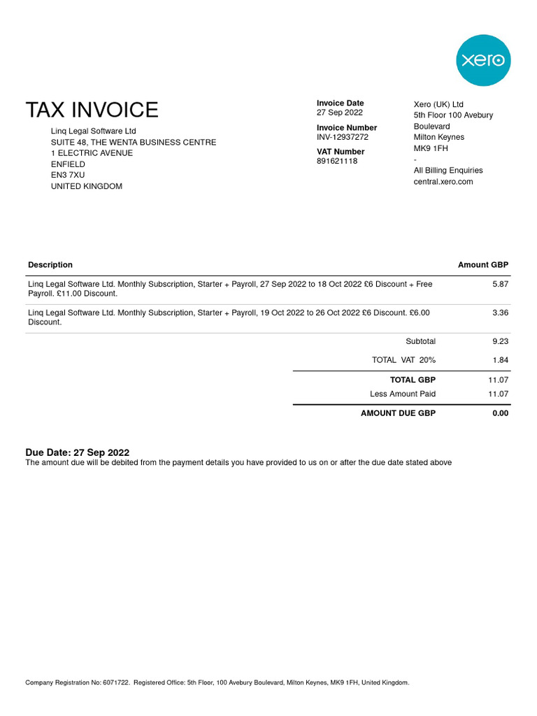 Invoice INV 12937272 | PDF | Invoice | Taxes