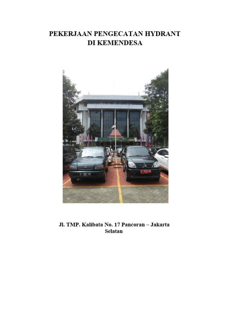 Laporan Dokumentasi Pekerjaan Pengecatan Hydrant | PDF