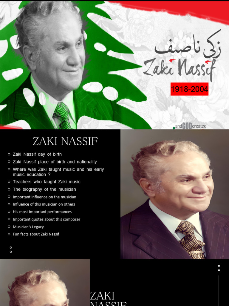 Zaki Nassif: Lebanese Music Icon | PDF | Performing Arts | Entertainment