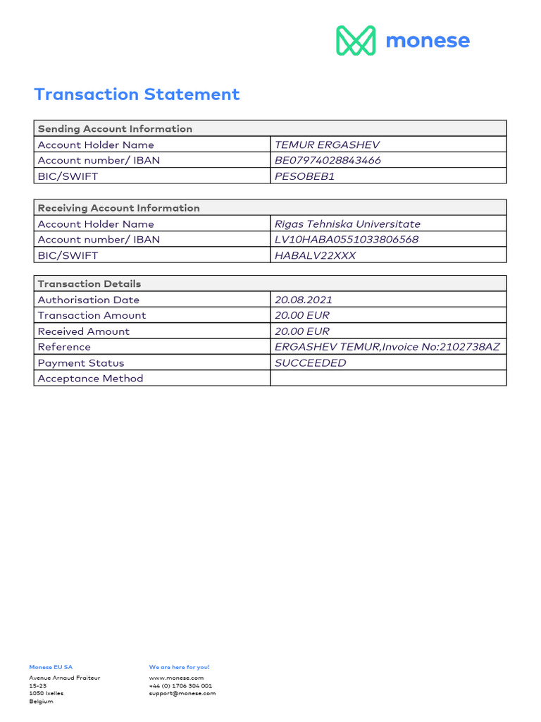 Statement 229191162 | PDF